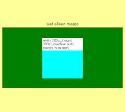 Voorbeelden en handleidingen van css en html - Positioneren: horizontaal